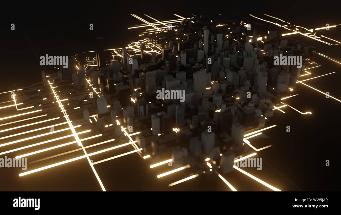 Cyberpunk highway hi-res stock photography and images - Alamy