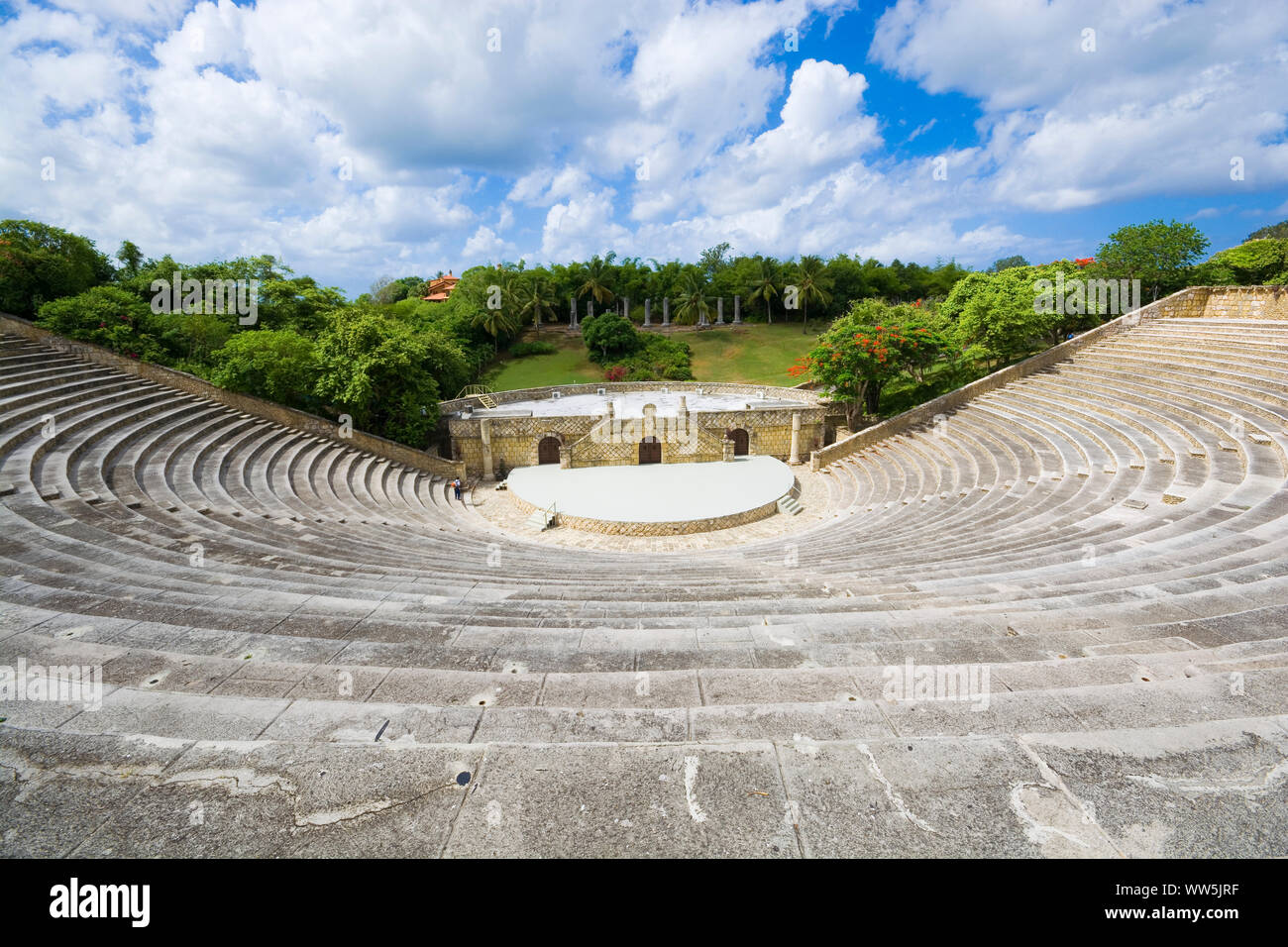 Amphitheater in ancient village Altos de Chavon, re-created sixteenth ...