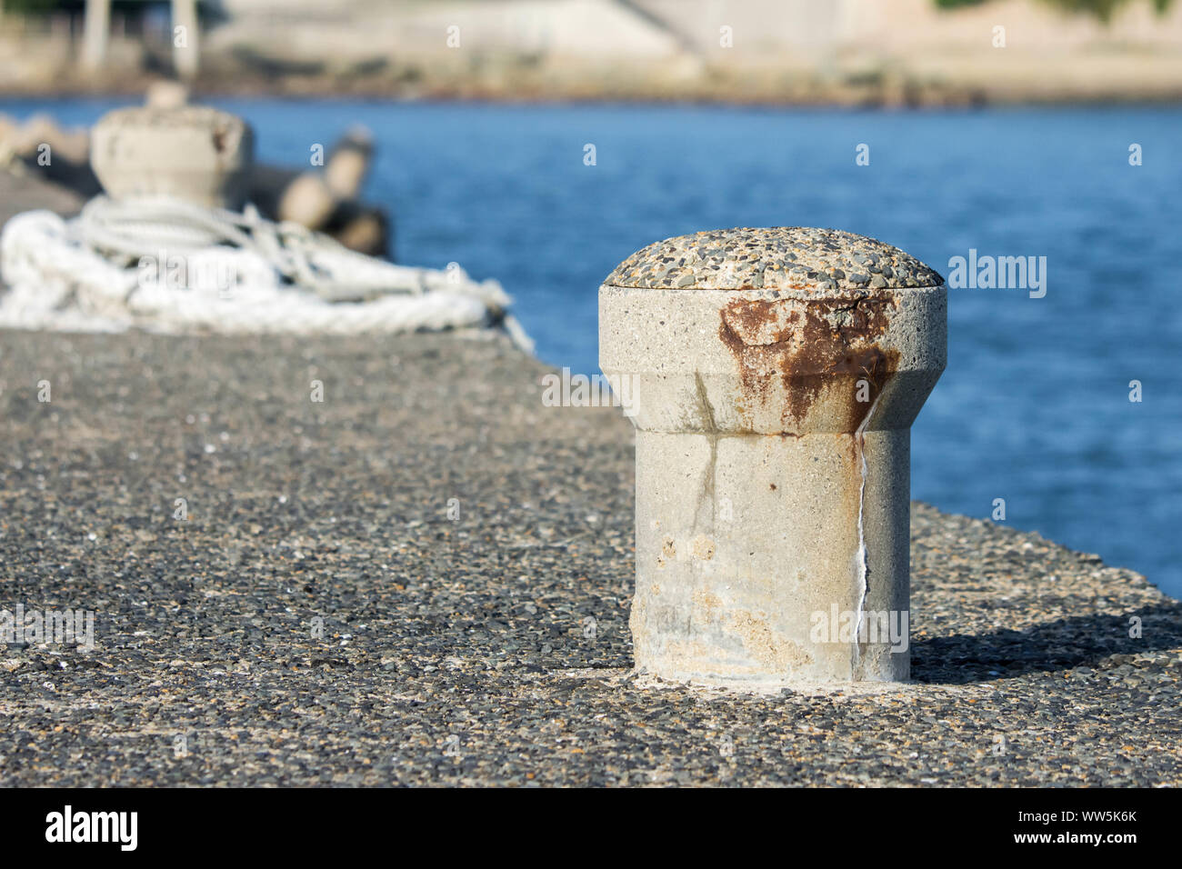 Safety concrete bollards hi-res stock photography and images - Alamy