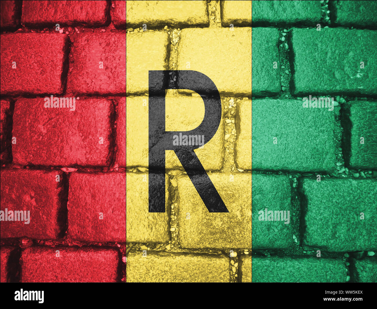 Flag of Rwanda (1962-2001). Commonly refered to as the R flag Stock ...