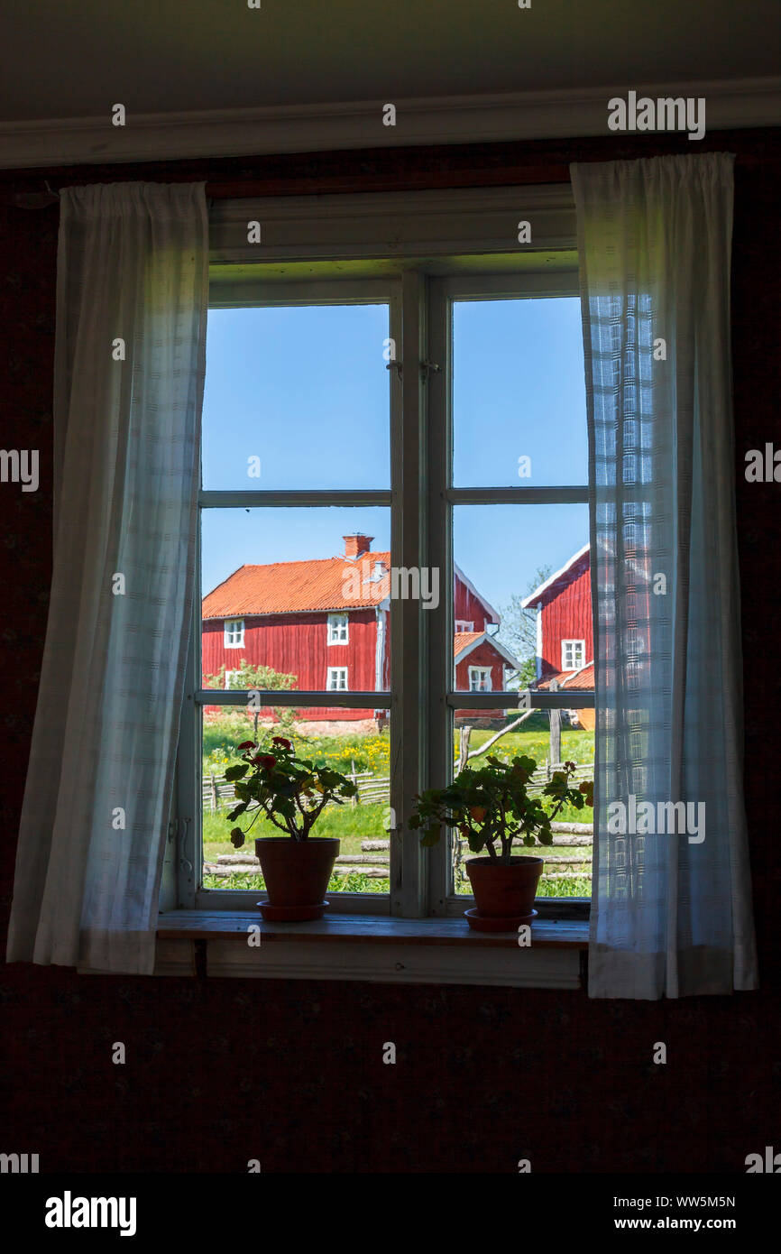Swedish farm window hi-res stock photography and images - Alamy