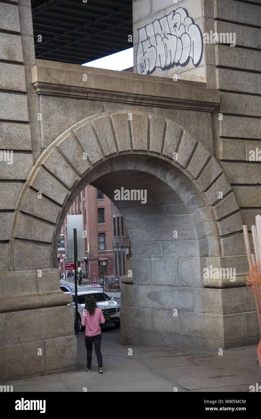 DUMBO (Down Under Manhattan Bridge Overpass) neighborhood in Brooklyn ...