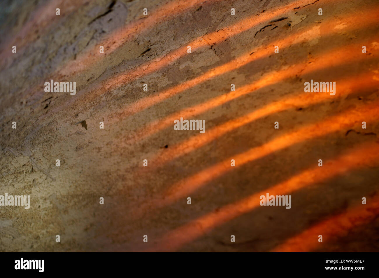 Photography of light reflections in an old cellar vault Stock Photo - Alamy
