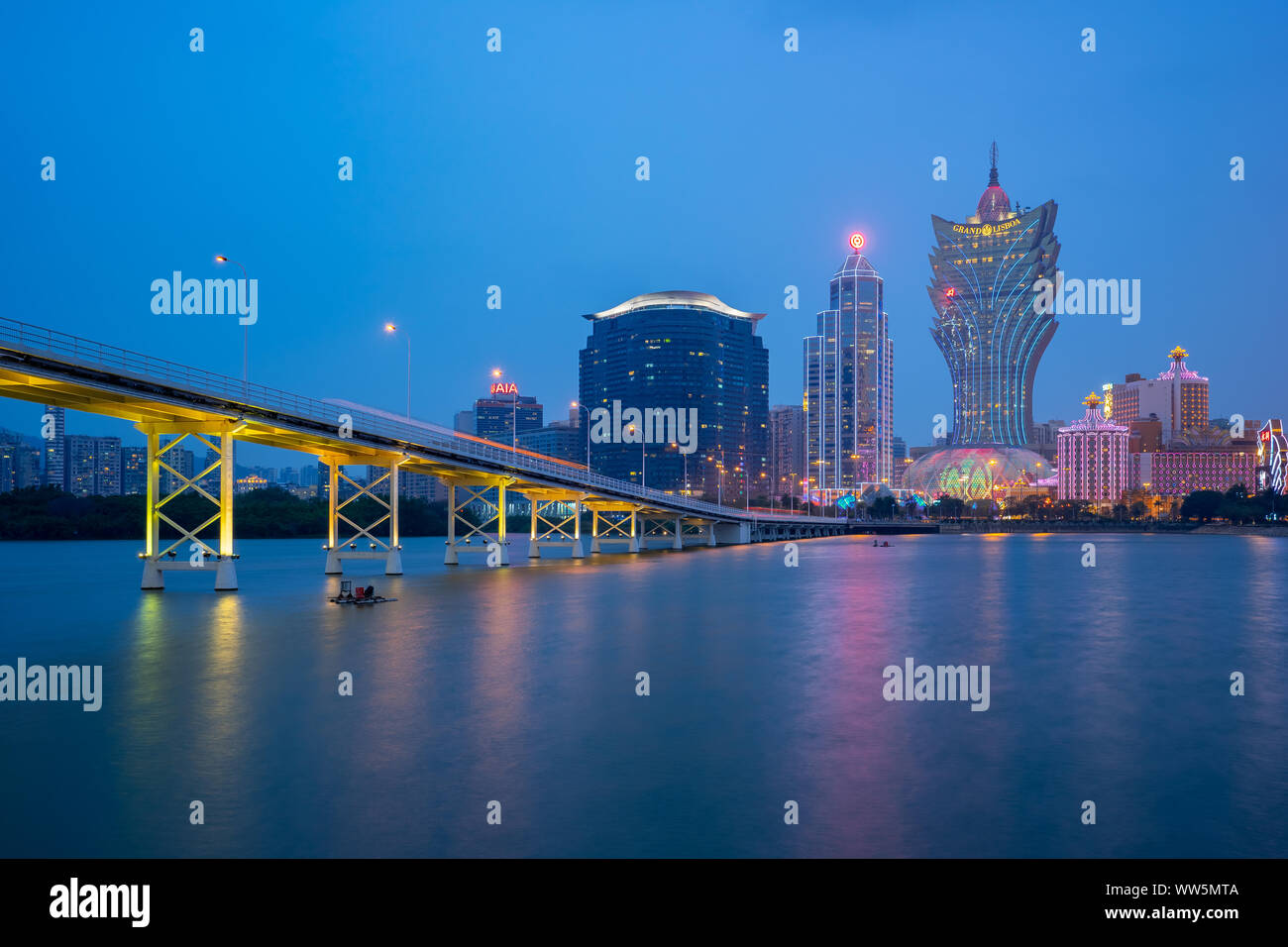 Macau cityscape skyline in Macau, China Stock Photo - Alamy