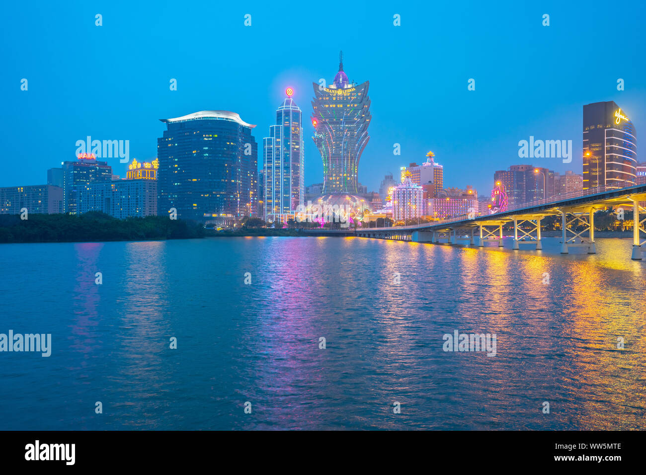Macau cityscape skyline in Macau, China Stock Photo - Alamy