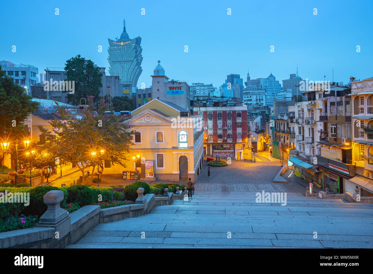 Macau street view hi-res stock photography and images - Alamy