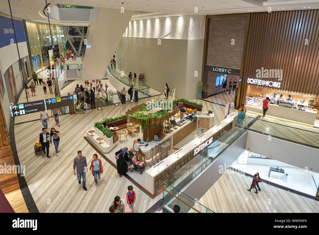 SINGAPORE - CIRCA APRIL, 2019: interior shot of Jewel Changi Airport Stock Photo - Alamy