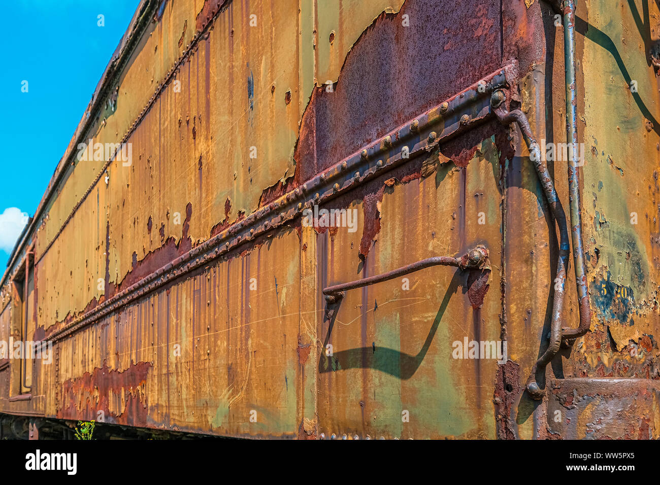 Old Rusty Railroad Car Stock Photo - Alamy