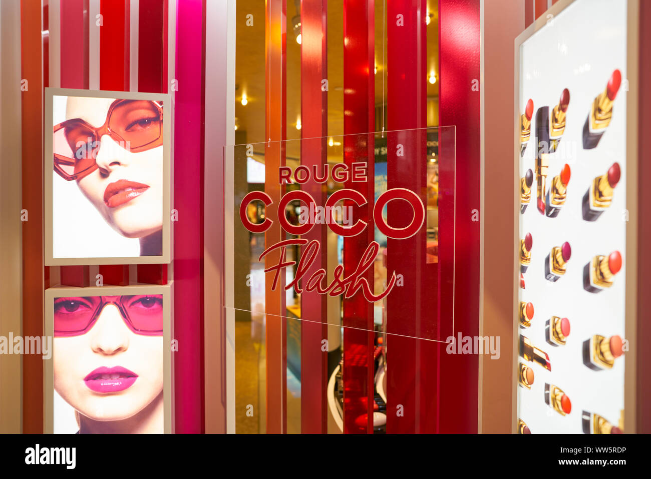 SINGAPORE - CIRCA APRIL, 2019: Coco sign seen at Changi International ...