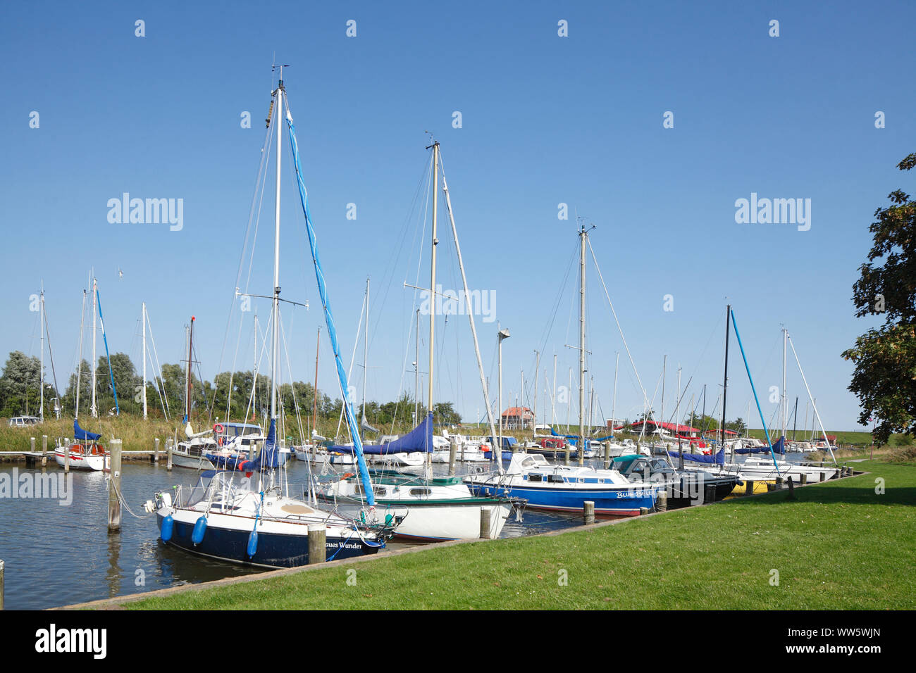 Sailboats at varel harbour hi-res stock photography and images - Alamy