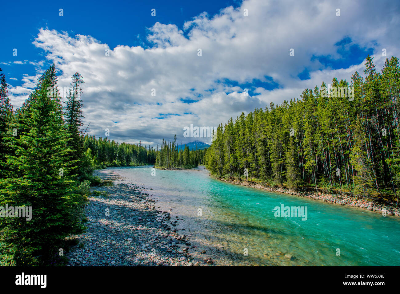 Bow River, Banff National Park, Alberta, Canada Stock Photo - Alamy