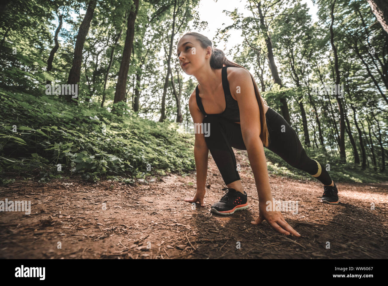 Outdoor shot young female athlete hi-res stock photography and images ...