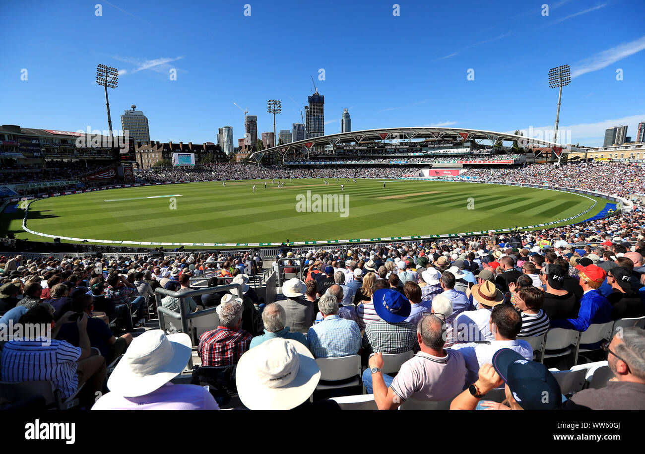 General view of the action during day two of the fifth test match at ...