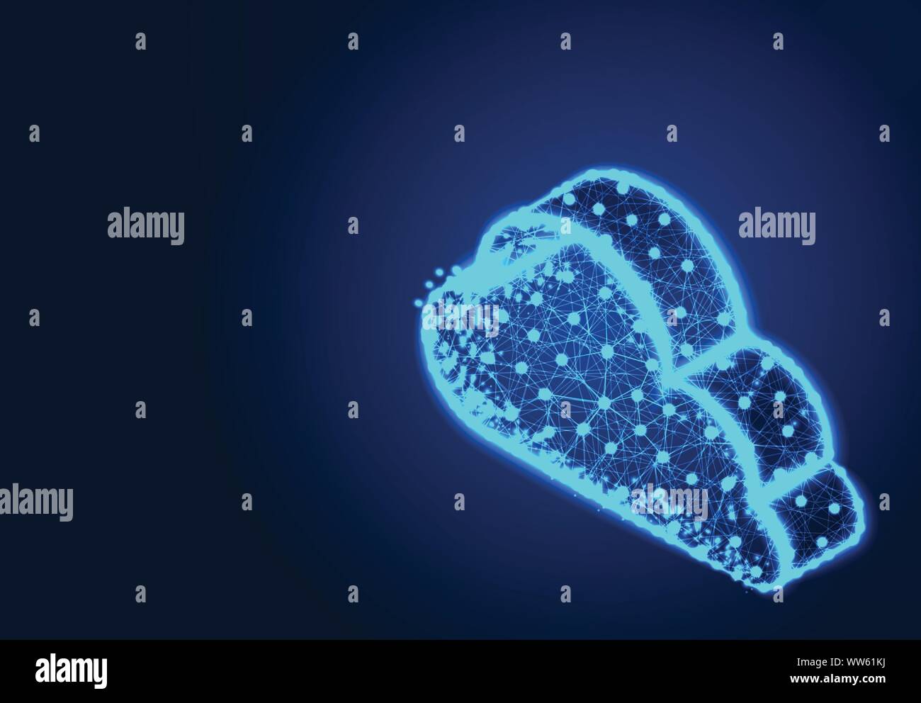 Cloud computing network technology , Abstract Low poly Designs, from ...