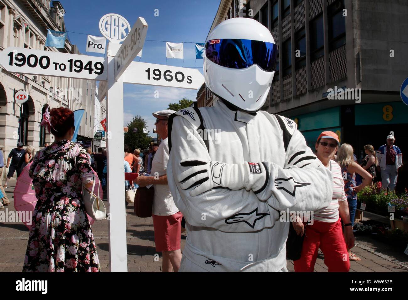 The Stig keeps an eye on the thousands of people who poured into the ...