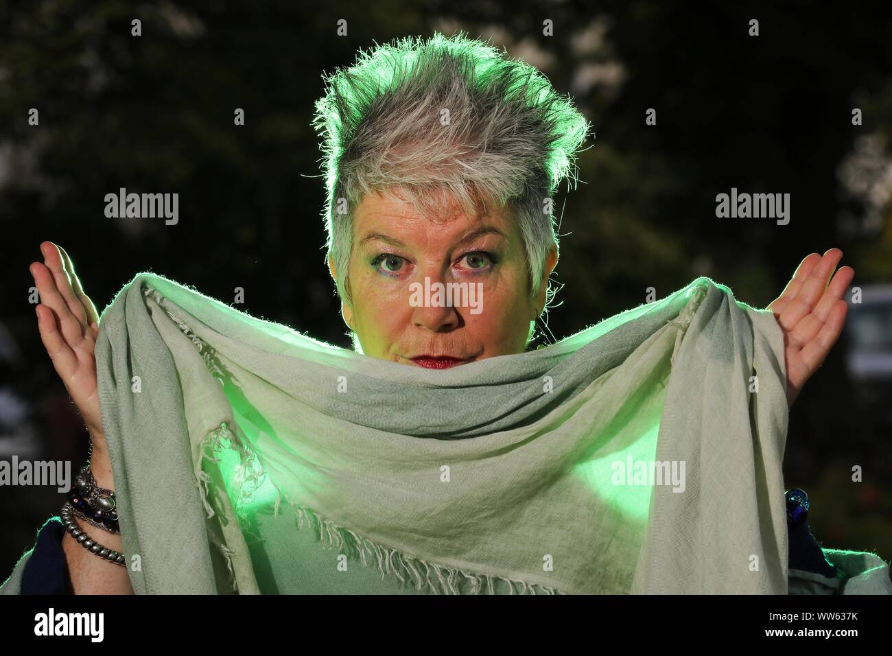 Lady story teller hi-res stock photography and images - Alamy