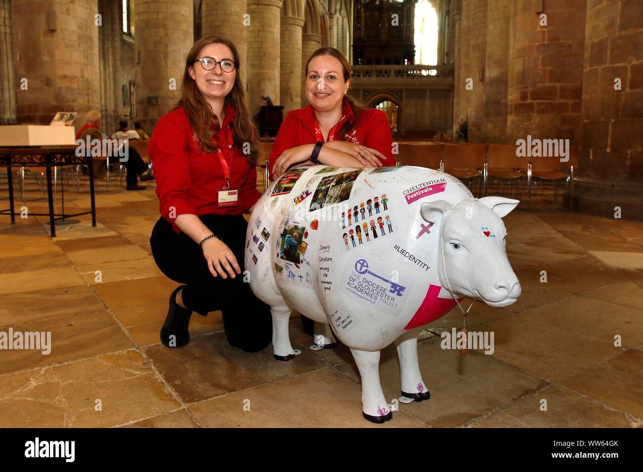 Emily Lanigan and Zara Davis, Visitor Service Assistants, with one of ...