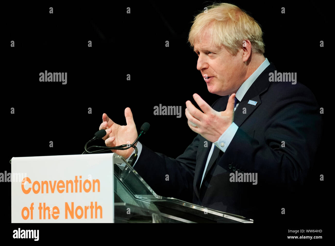 Prime Minister Boris Johnson makes a speech at the Convention of the ...