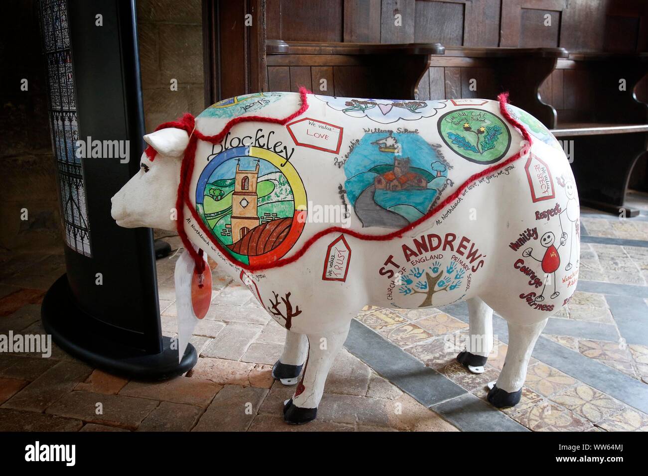 North Cotswold Deanery's sheep, one of the decorated sheep on show in ...