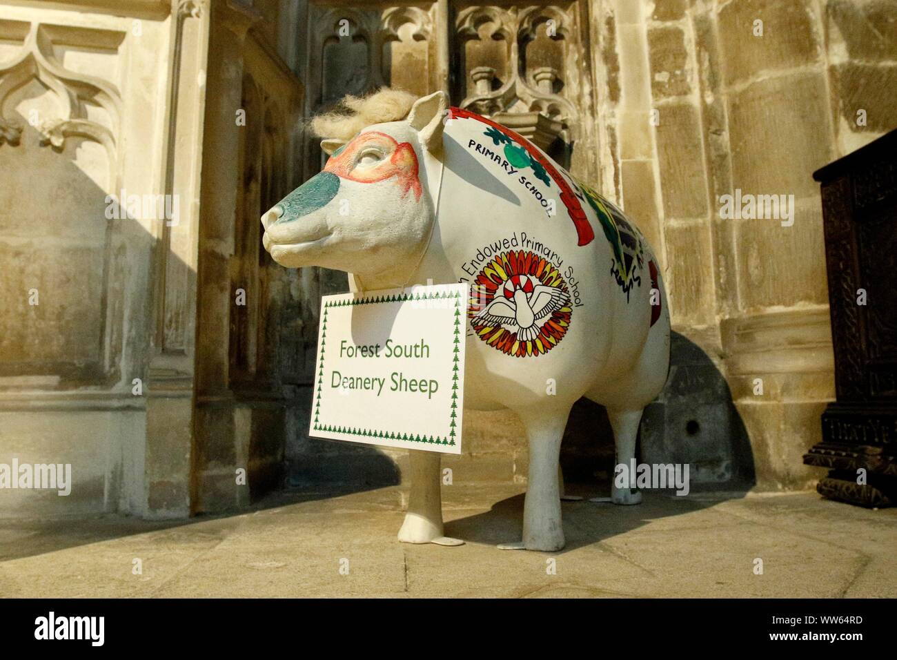 Forest South Deanery's sheep, one of the decorated sheep on show in ...