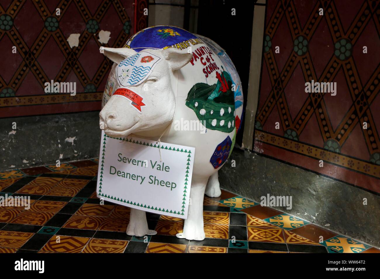Severn Vale Deanery's sheep, one of the decorated sheep on show in ...