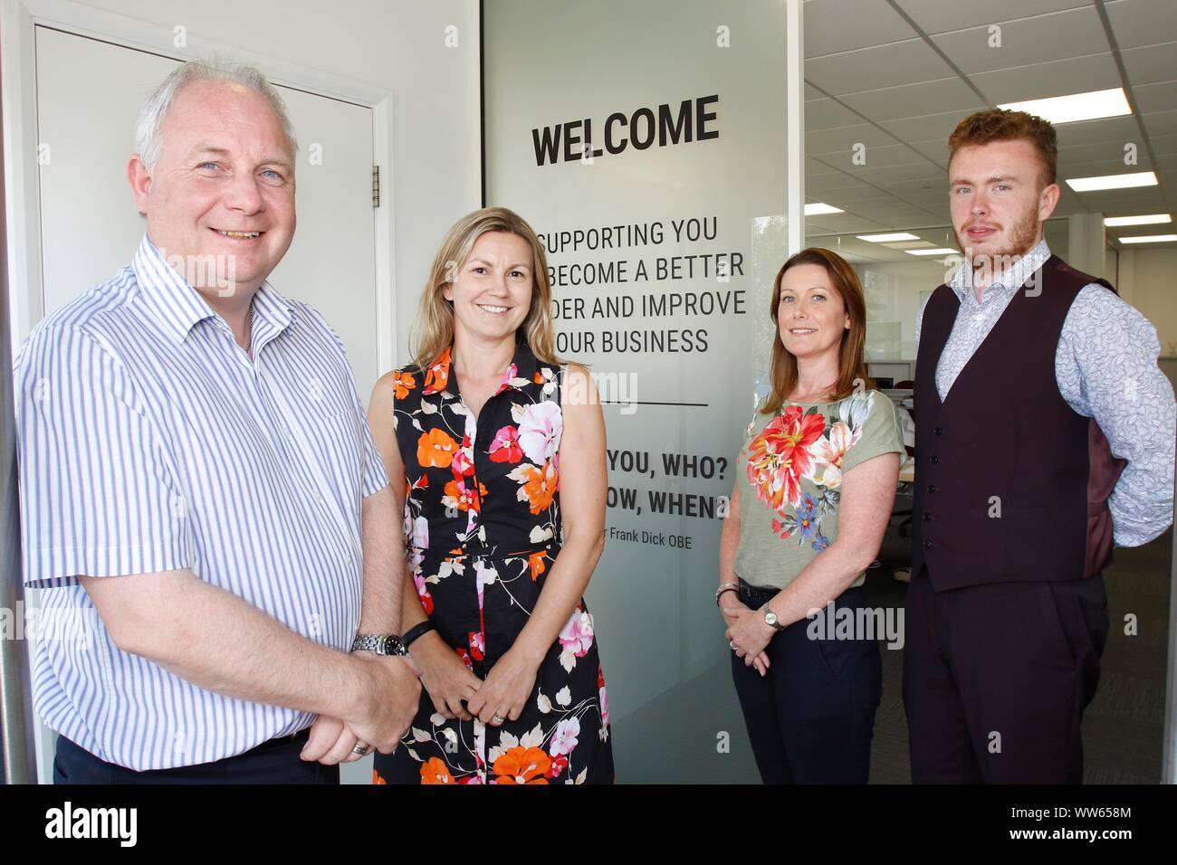 Stewart Barnes, managing director of Quolux, with Jo Draper, director ...