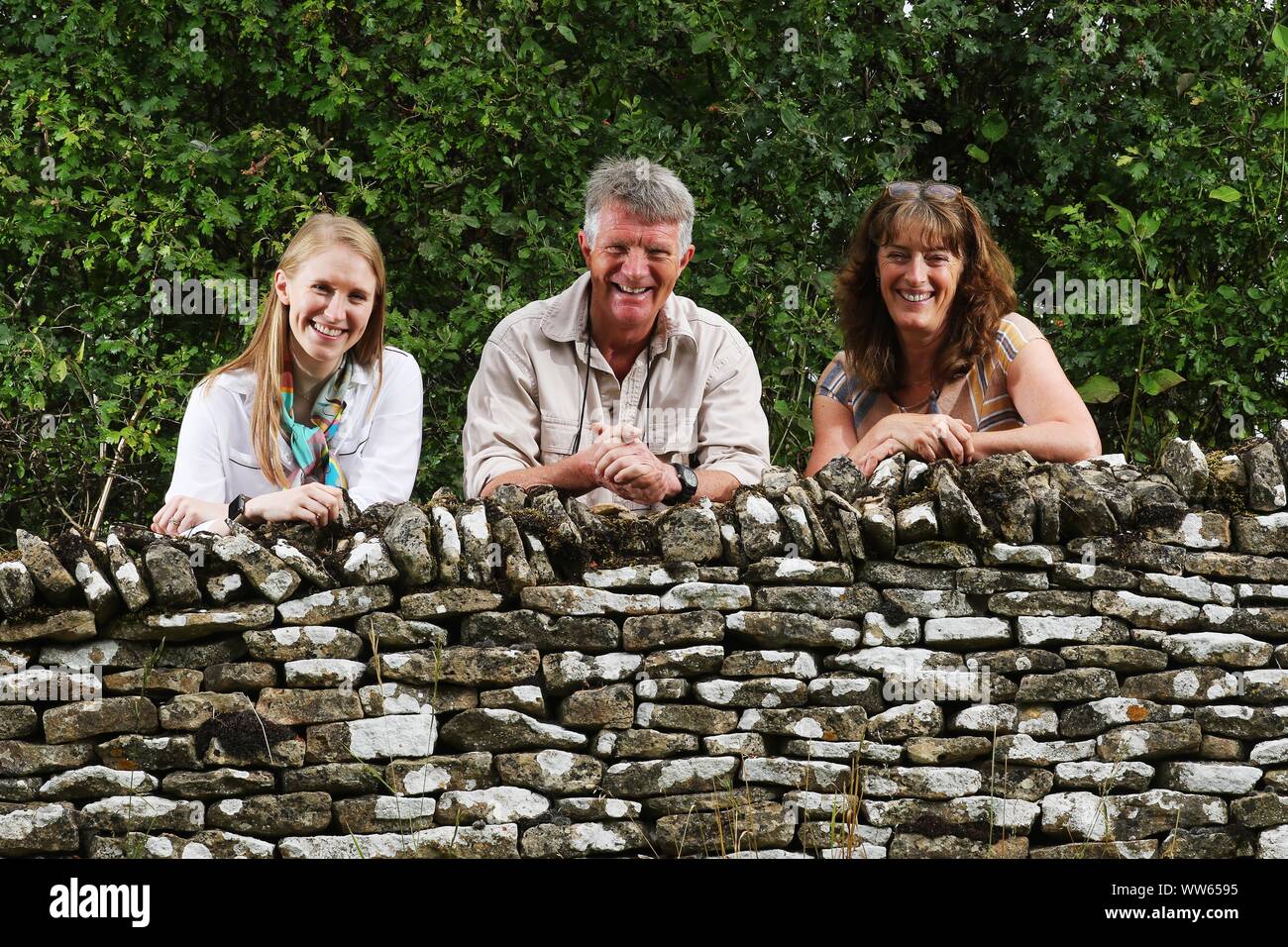 Farmers Steph Ackrill, Ian and Cathy Boyd Stock Photo - Alamy