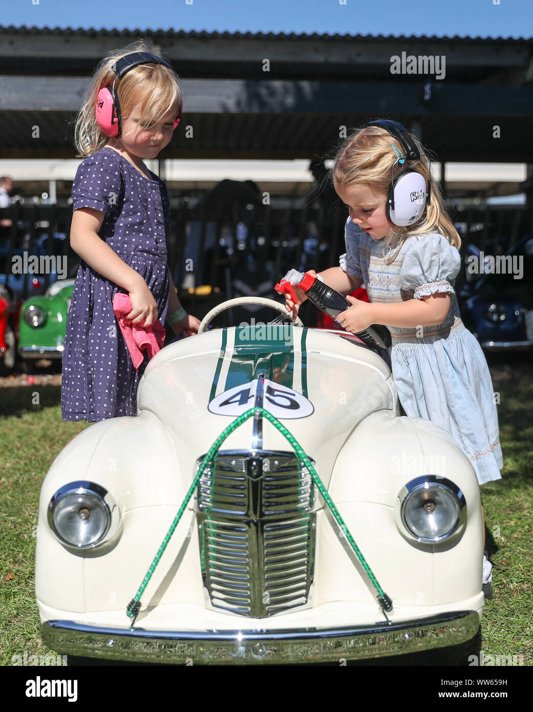 Poppy, six (left), and her sister Milly, three, from Gloucestershire ...
