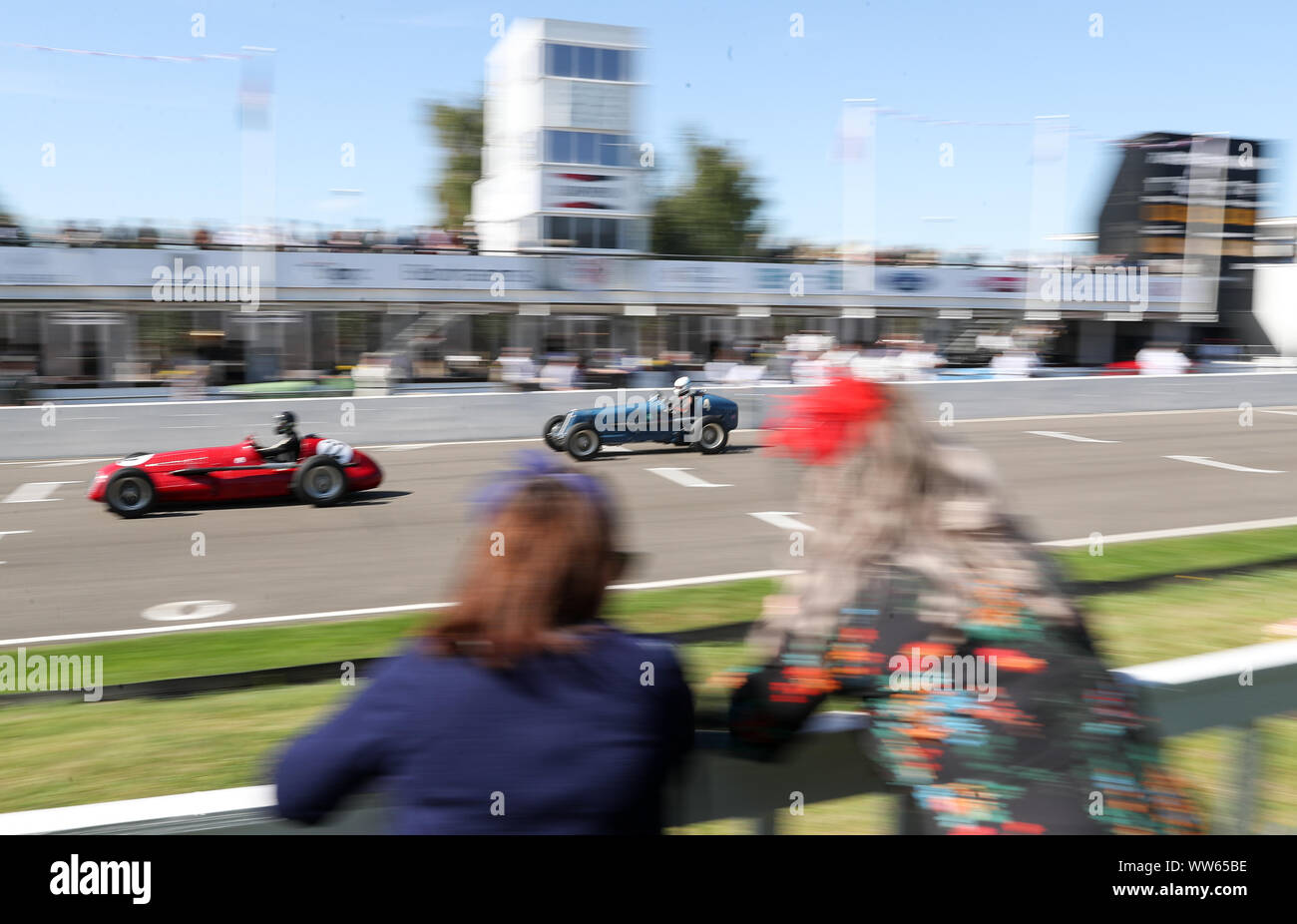 A Maserati 4CLT (left) and ERA A-Type R4A make their way down the ...