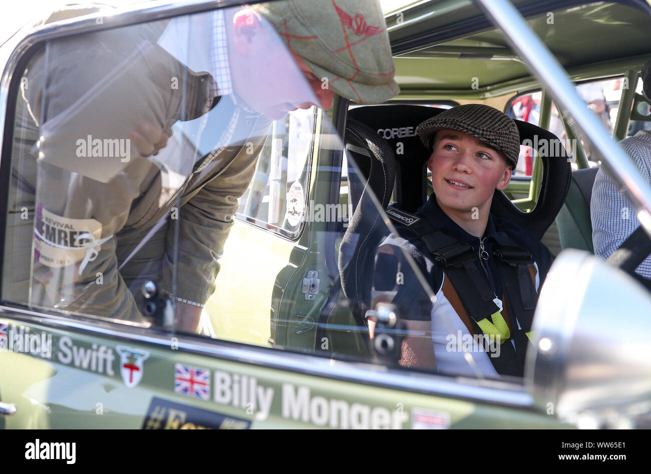 Double amputee racing driver Billy Monger sits in the drivers seat of ...