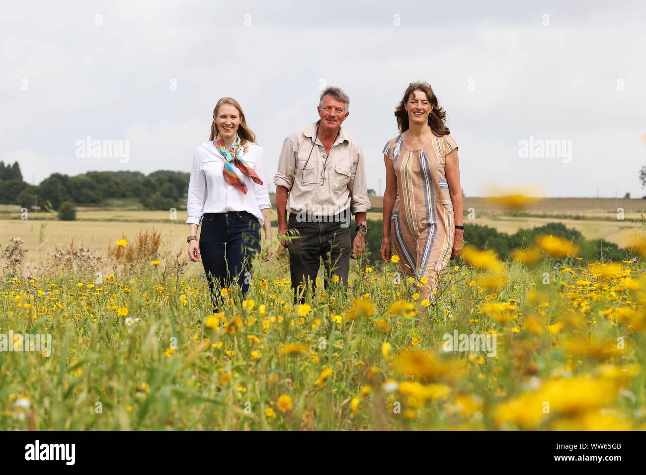 Farmers Steph Ackrill, Ian and Cathy Boyd Stock Photo - Alamy