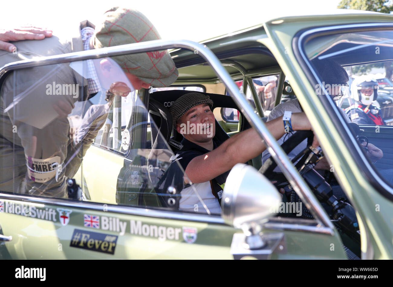 Double amputee racing driver Billy Monger sits in the drivers seat of ...