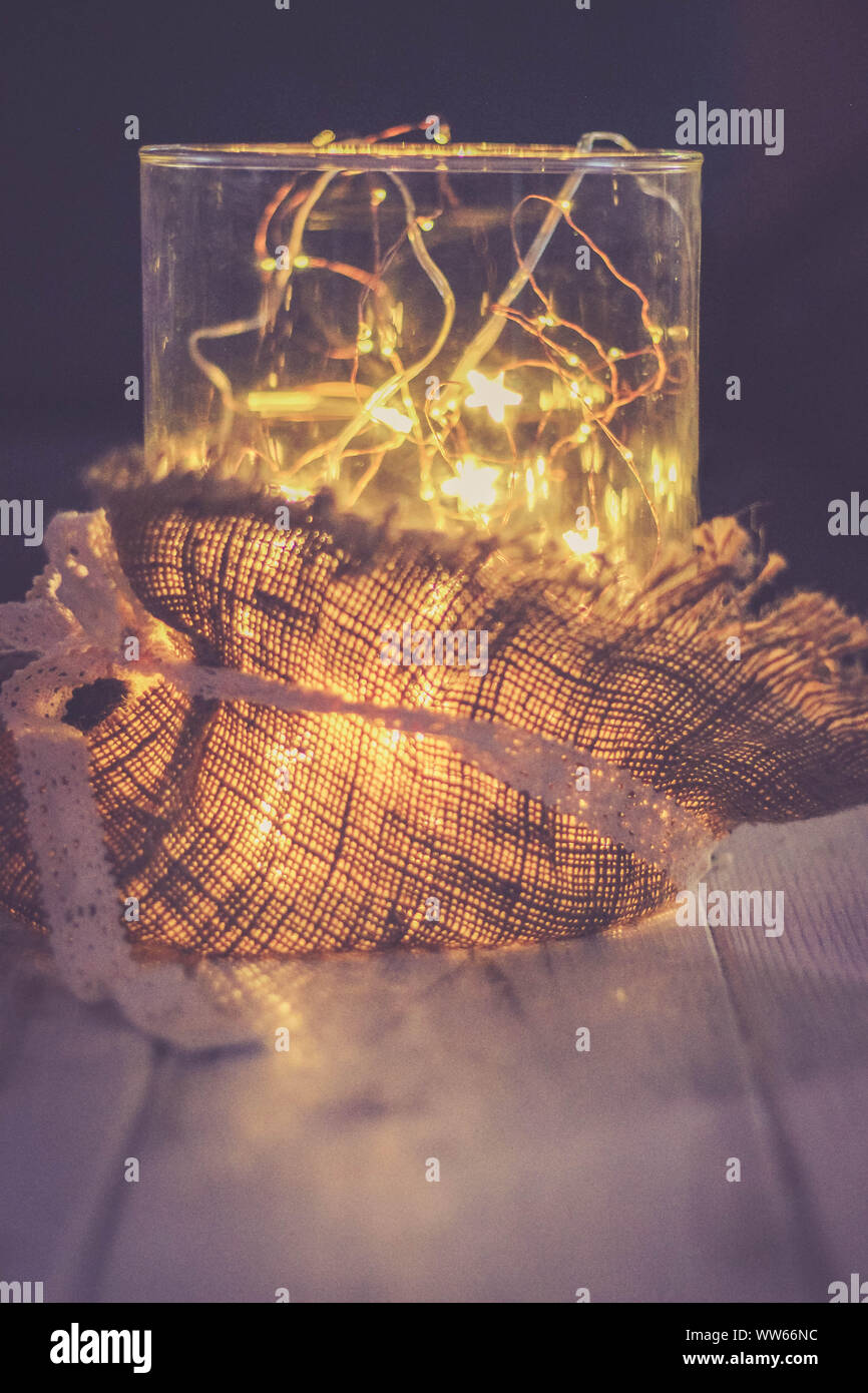 Lantern, chain of lights Stock Photo - Alamy
