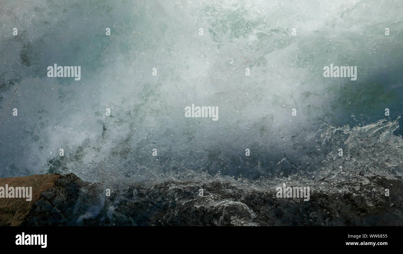 Effervescent water with rock in the gleirschklamm hi-res stock ...