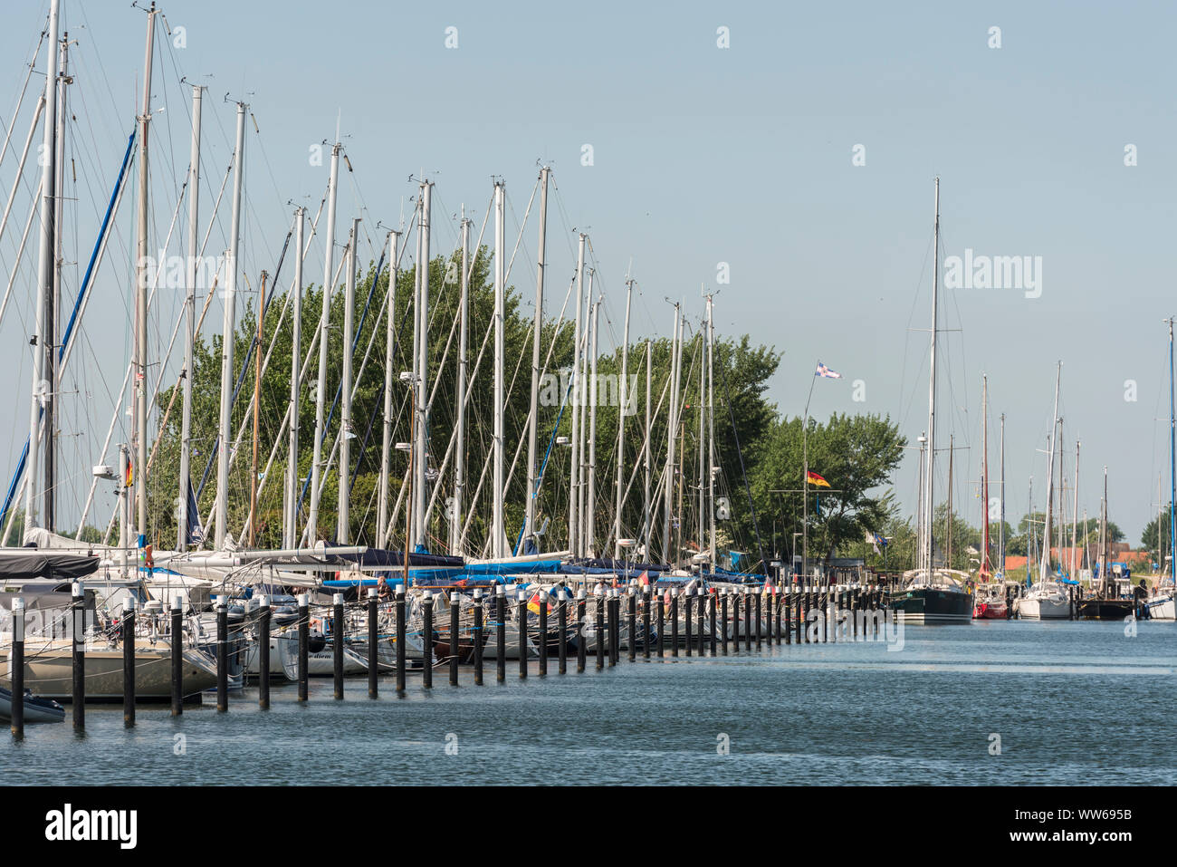 Orth harbor on the island of fehmarn hi-res stock photography and ...