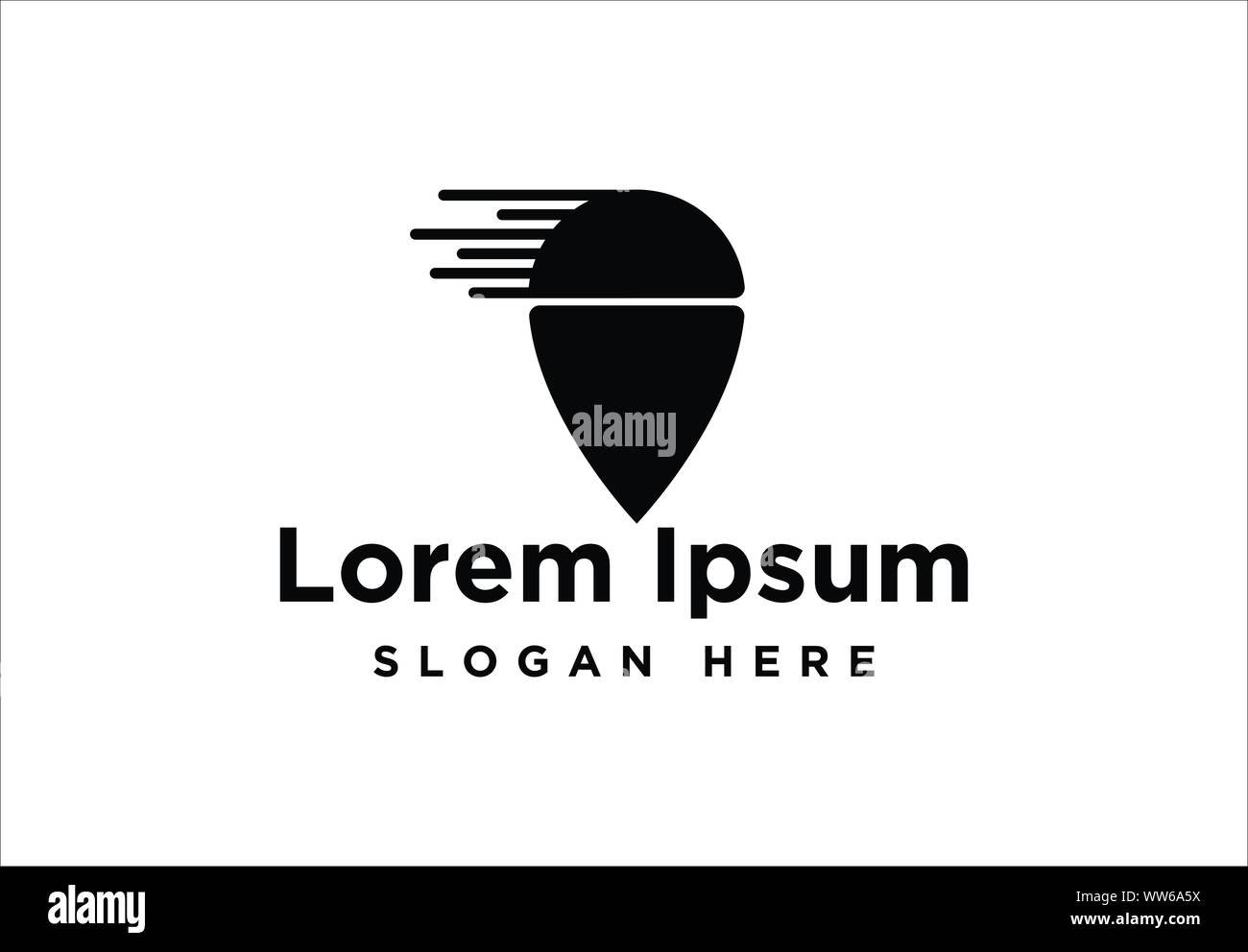 point map, fast delivery Logo Inspiration isolated on white background ...