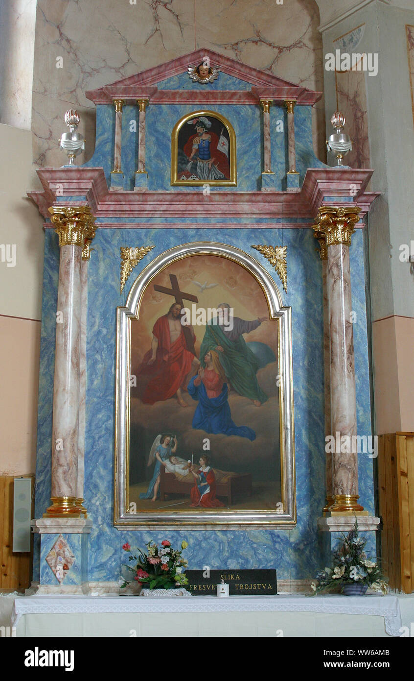 Altar of the Holy Trinity in the church of the Assumption of the Virgin ...