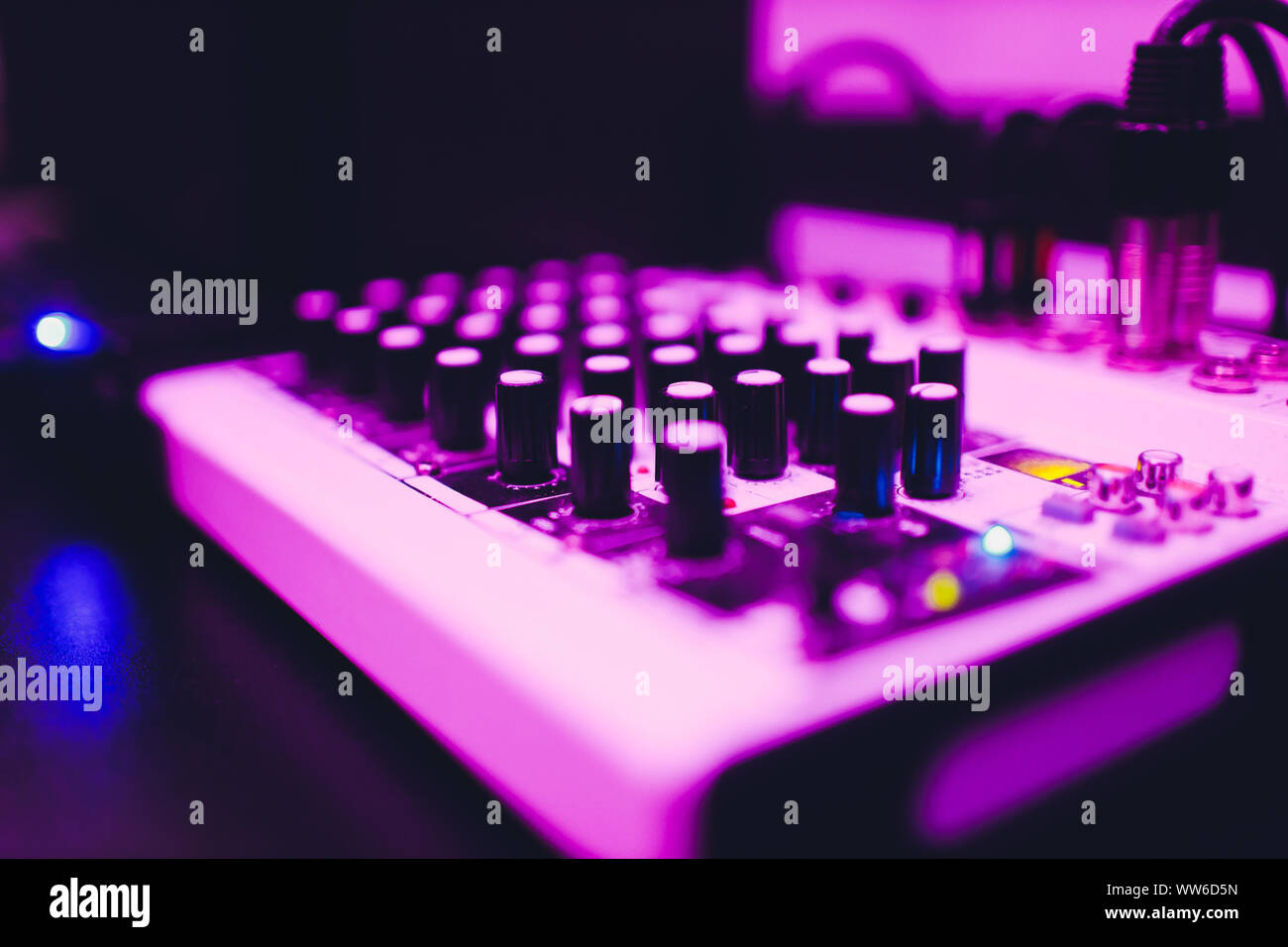 Mixing console for sound producer. Music. Sound. Sound controller ...