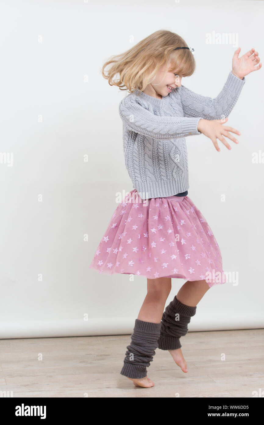 Child while dancing Stock Photo - Alamy