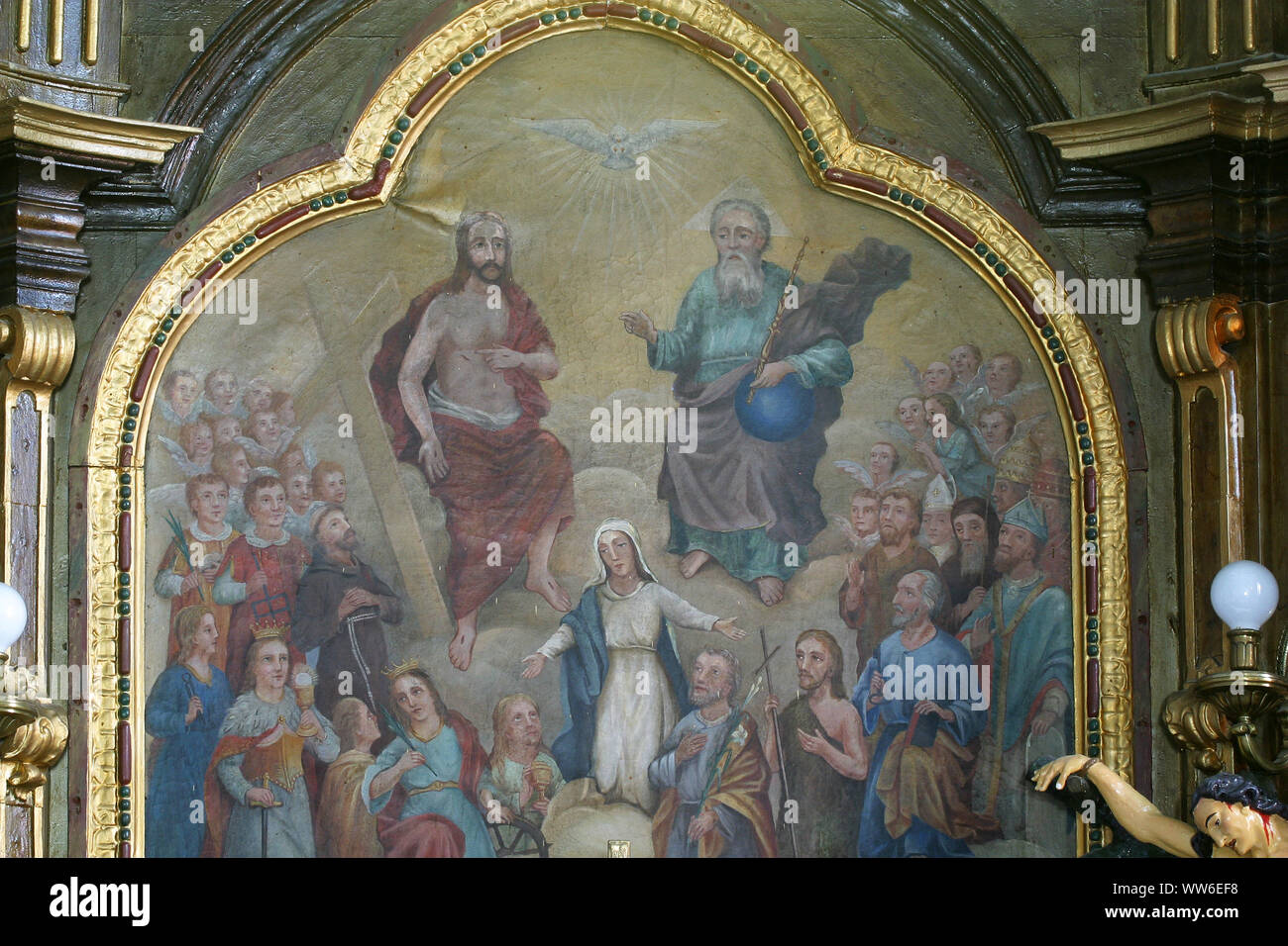 Holy Trinity with All Saints main altar in the All Saints Church in the ...