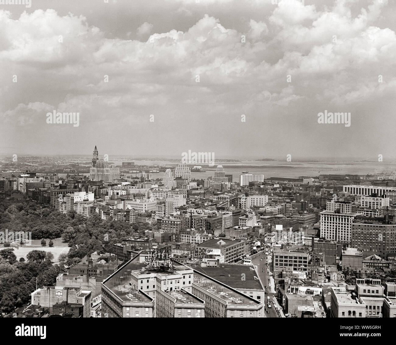 1950s VIEW FROM OLD JOHN HANCOCK BUILDING 1947 LOOKING NORTHEAST TO ...