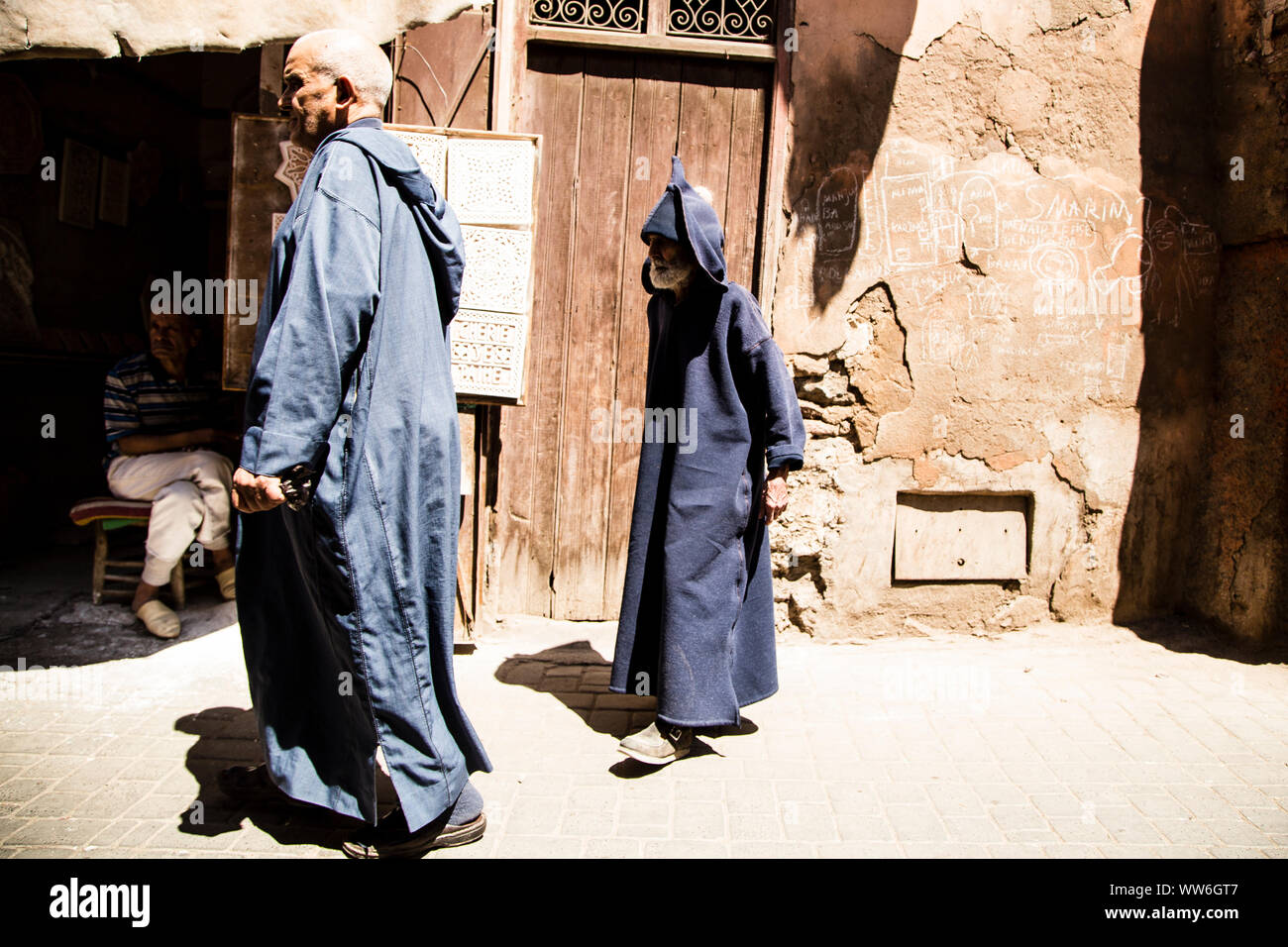 Street scene in Marrakech, Morocco Stock Photo - Alamy