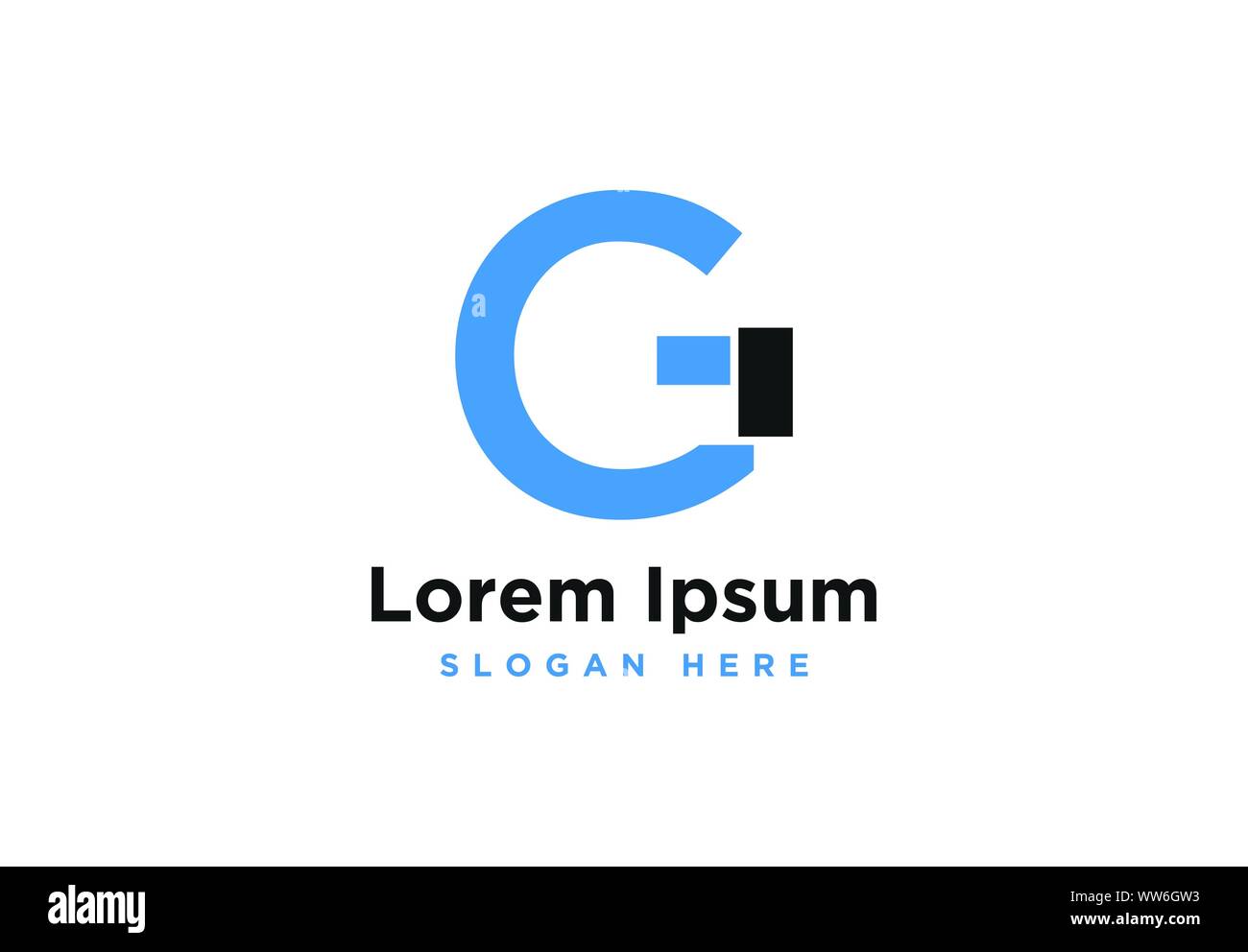 letter G Modern Logo Inspiration isolated on white background Stock ...