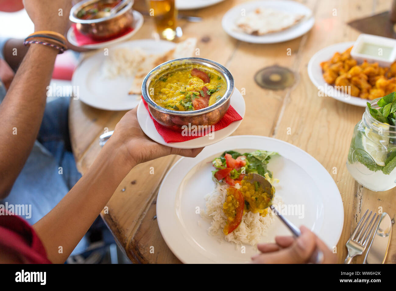 Man eating curry hi-res stock photography and images - Alamy