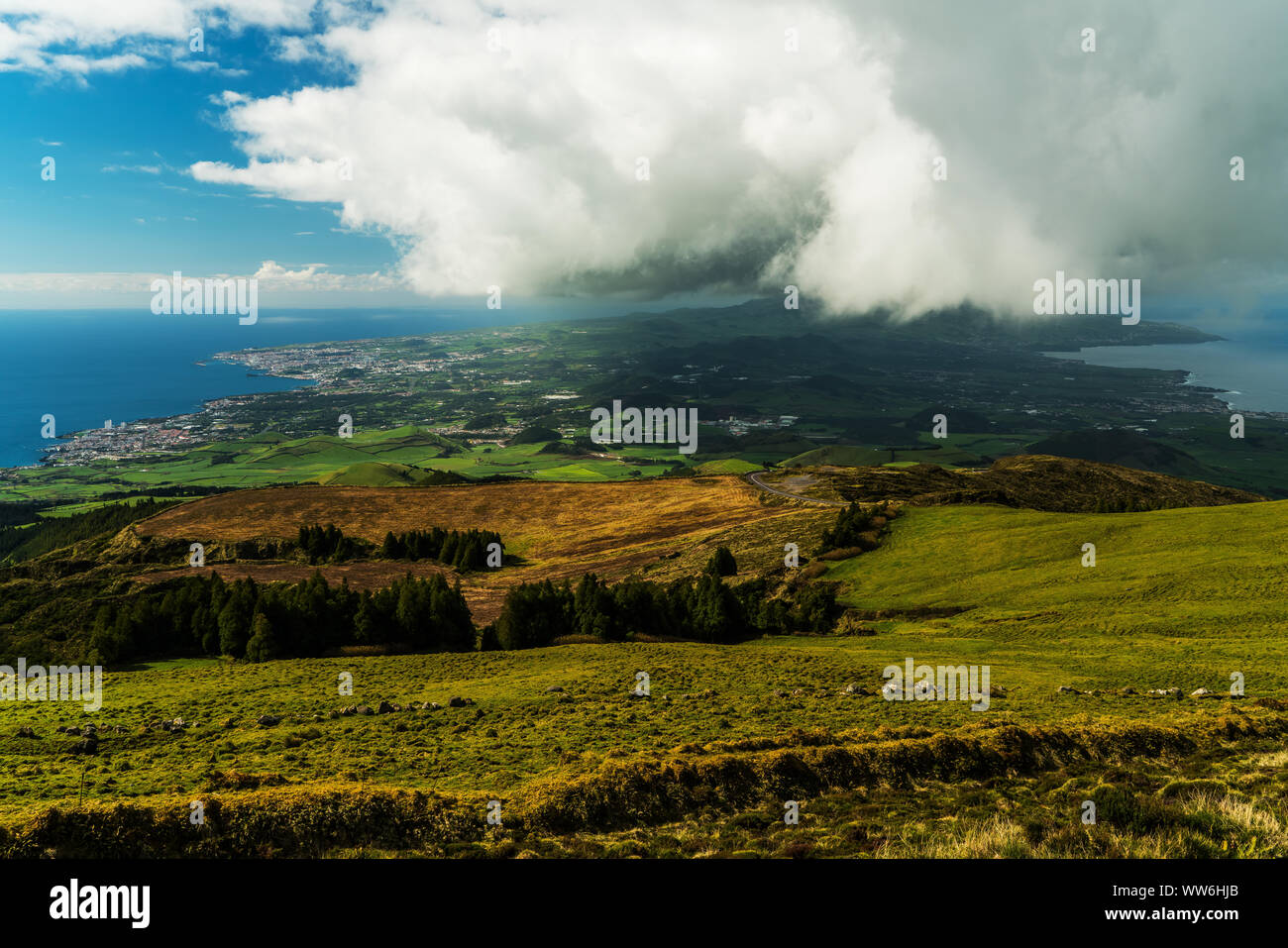 Weather impression on the azores island sao miguel hi-res stock ...