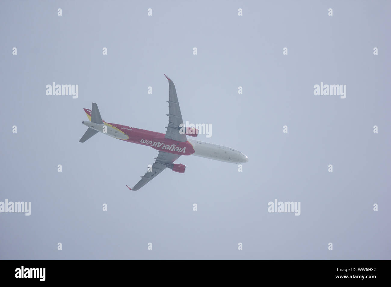 Chiangmai, Thailand - September 4 2019: HS-VKJ A321-200 of Thai Vietjet ...