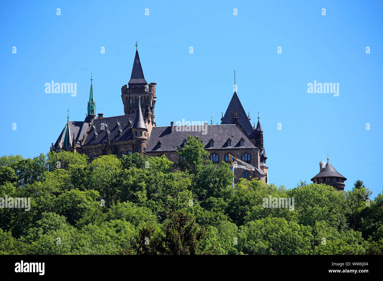 Germany, Sachsen-Anhalt, Wernigerode, castle Stock Photo - Alamy