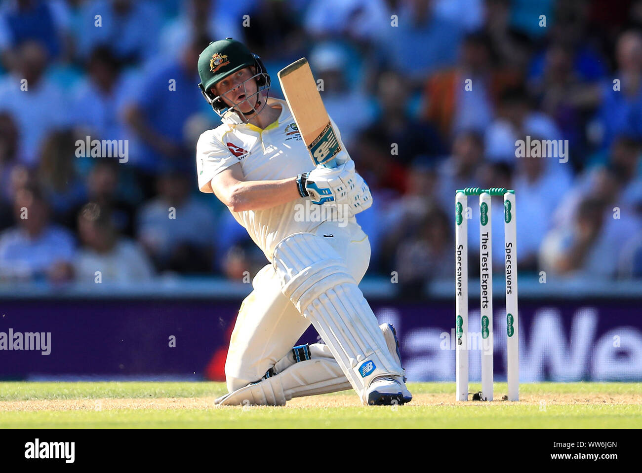 Australia's Steve Smith batting during day two of the fifth test match ...