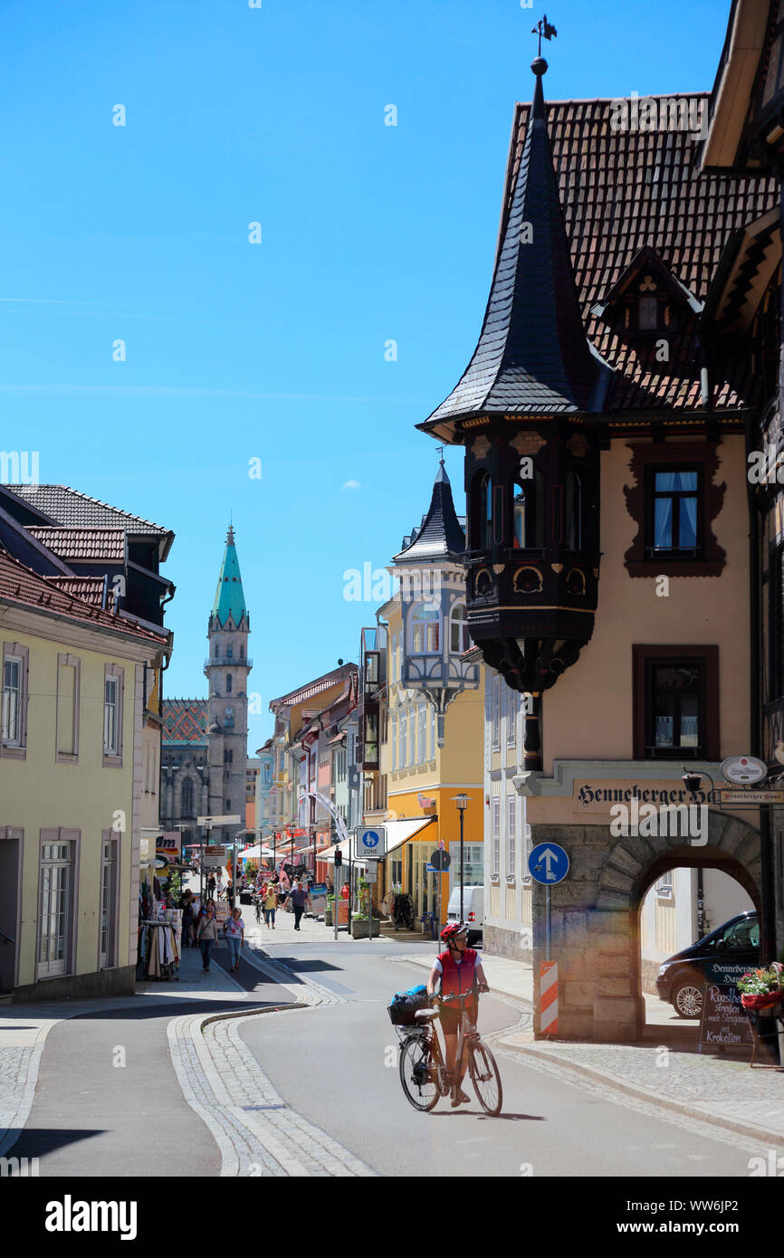 Germany, Thuringia, Meiningen, cityscape, street scene Stock Photo - Alamy