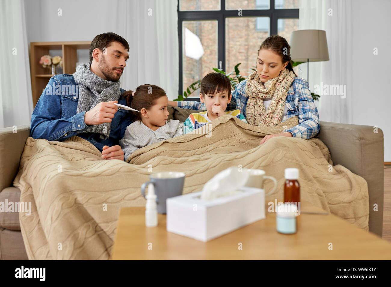 Pre teen boy fever hi-res stock photography and images - Alamy